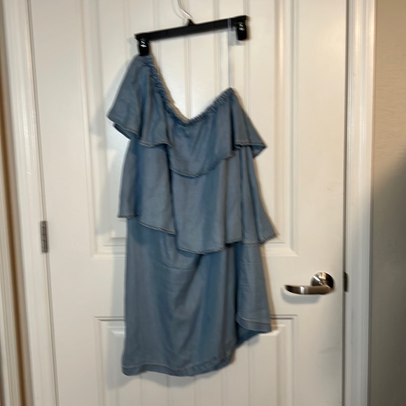Chelsea28 | Dresses | Nwt Chesea28 One Shoulder Chambray Dress | Poshmark